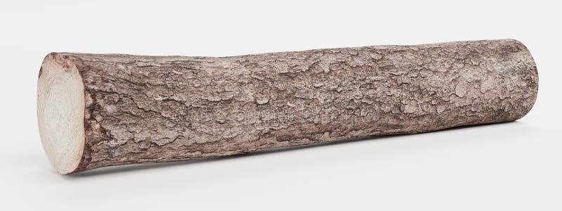 3D Render of Tree Log stock illustration. Illustration of trunk - 249944491