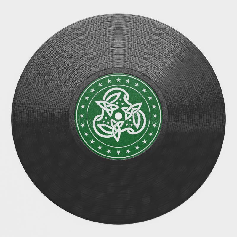 3D Render of Vinyl Record stock illustration. Illustration of paper ...
