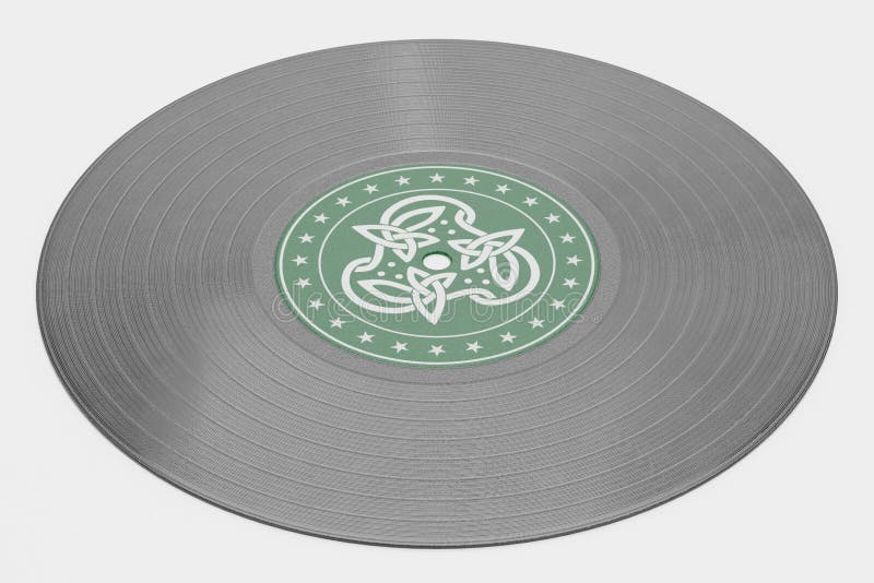 3D Render of Vinyl Record stock illustration. Illustration of record ...