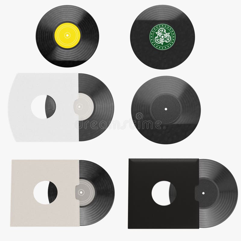 3D Render of Vinyls stock illustration. Illustration of modeled - 324440783