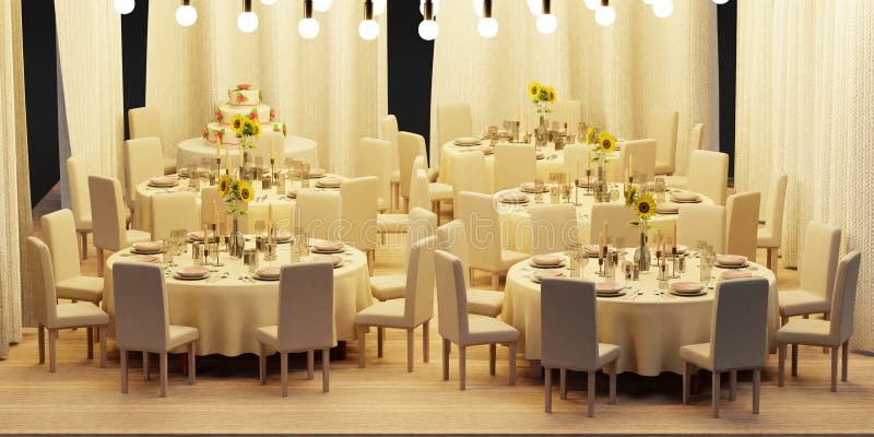 3D Render of Wedding Gazebo Stock Illustration - Illustration of ...