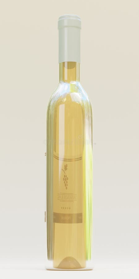 3D Render of Wine Bottle stock illustration. Illustration of merlot ...