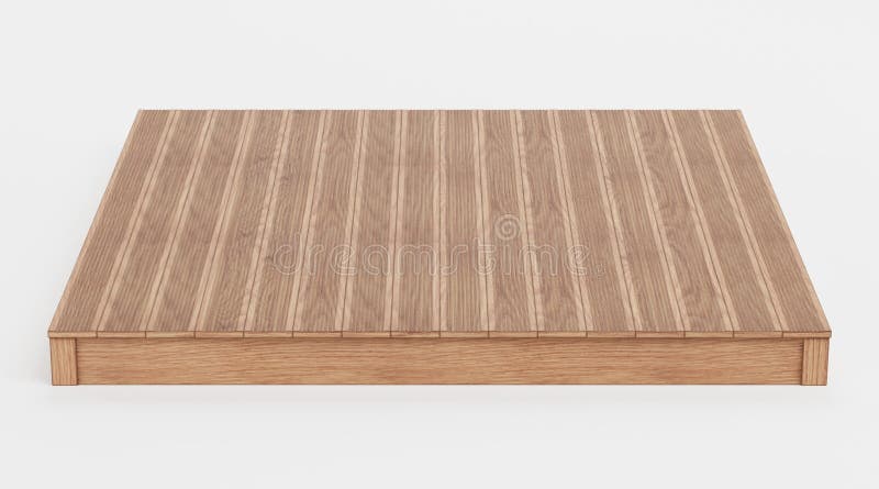 3D Render of Wooden Deck stock illustration. Illustration of house ...