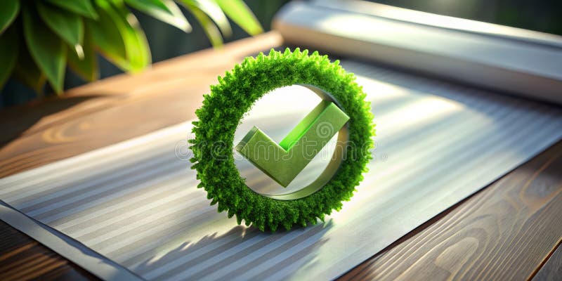 Realistic 3D Rendered Document Seal with Digital Checkmark Approved ...