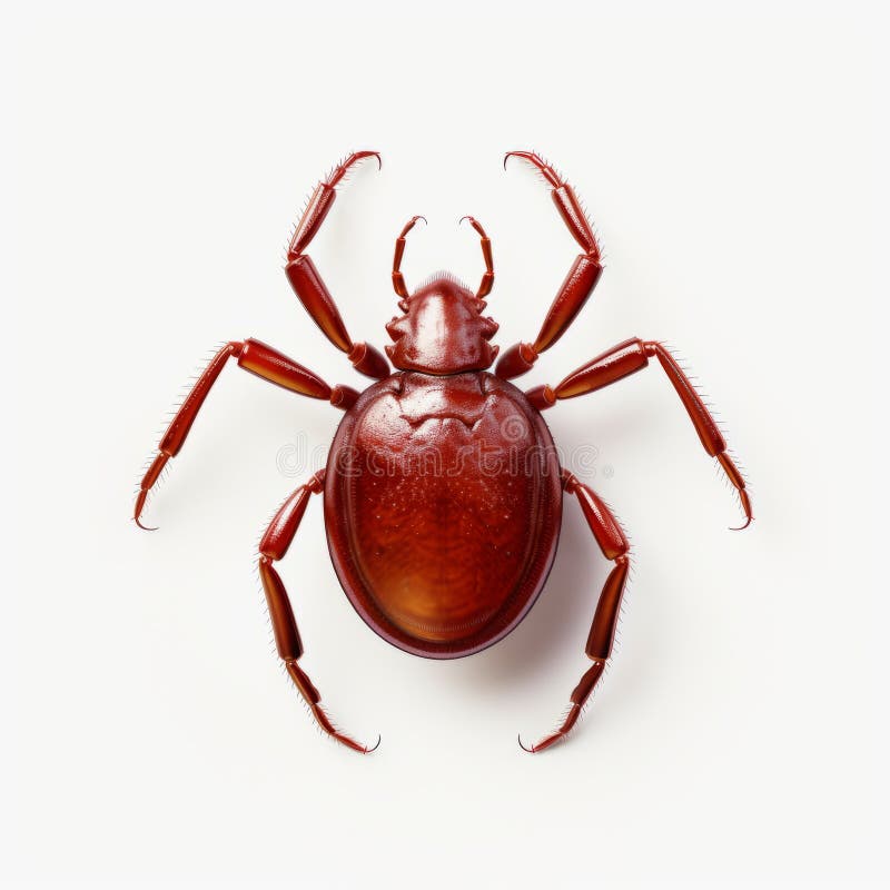 Realistic 3d Rendered Illustration of a Red Bug on Transparent ...