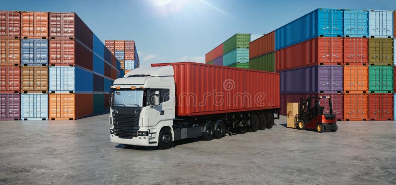 Container Yard Stock Illustrations – 6,263 Container Yard Stock ...