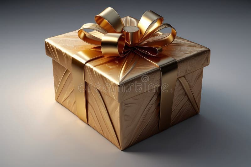 A Realistic 3D Rendering of a Gift Box Generative by AI Stock ...