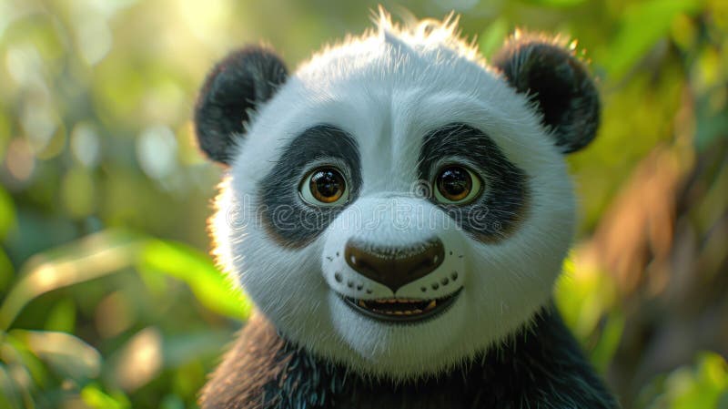 Realistic 3D Rendering of Panda Dancing in Zoo Crowd - CGI VFX ...