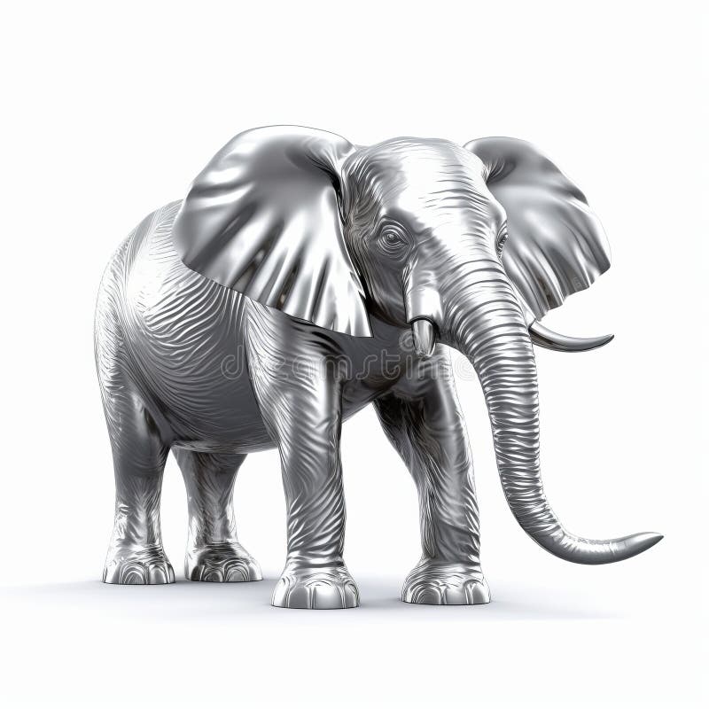 Silver Elephant Stock Illustrations – 524 Silver Elephant Stock ...