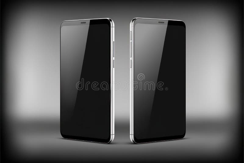 Realistic 3D Smartphone Mock Up Template for Presentation. Stock ...