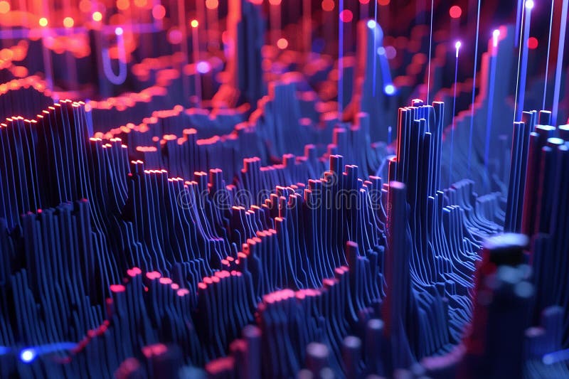 Realistic 3D Sound Wave Background Stock Illustration - Illustration of ...