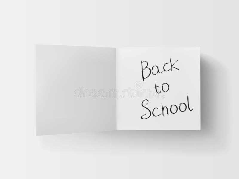 Realistic 3d Stack of White Stickers with the Open Page with Ins Stock ...