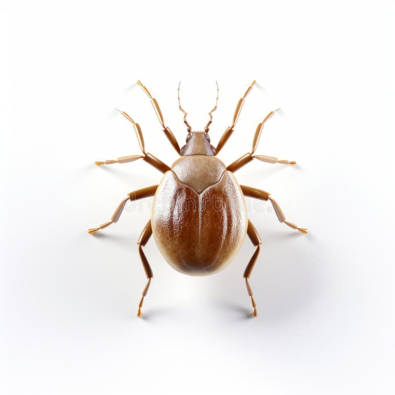 Realistic 3d Tick Bug on White Isolated Background Stock Illustration ...