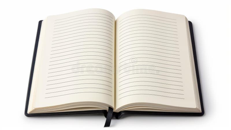 Realistic 3D Vertical Notebook Mockup with Blank White Cover and Shadow ...