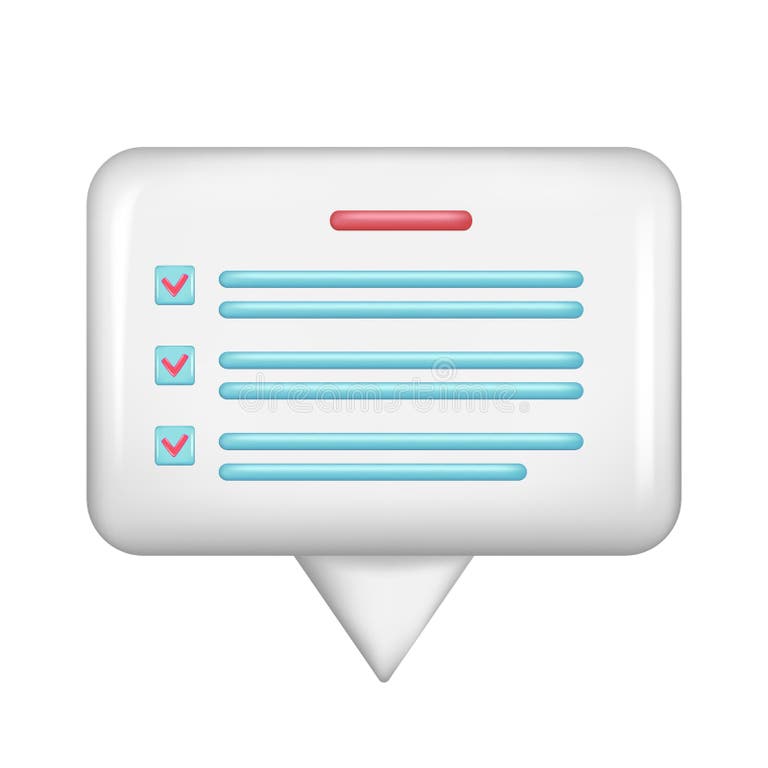 Realistic 3d White Speech Bubble, Message Button, Chat Box with Talk ...