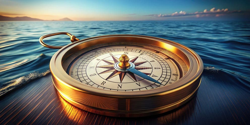 Realistic 3D Wind Compass for Marine and Nautical Visuals Detailed ...