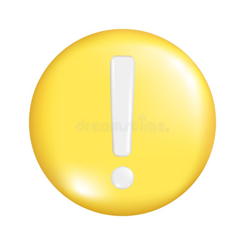 Circle Exclamation Icon Mark Yellow Stock Illustrations – 1,191 Circle ...