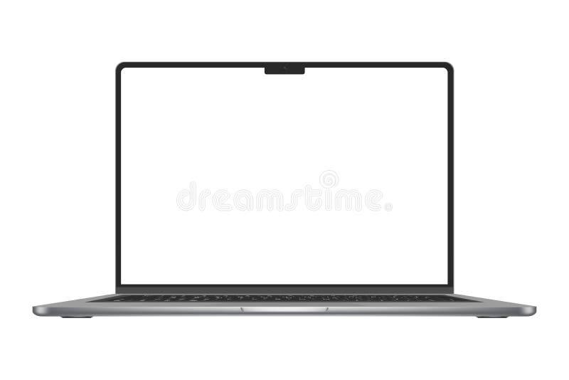 Realistic Darkgrey Notebook with Transparent Screen Isolated. New ...