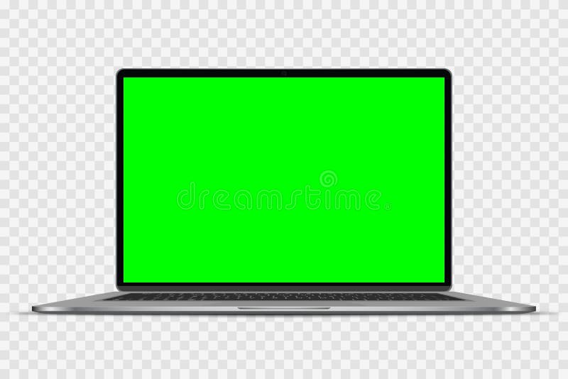 Realistic Darkgrey Notebook with Transparent Screen Isolated. New ...