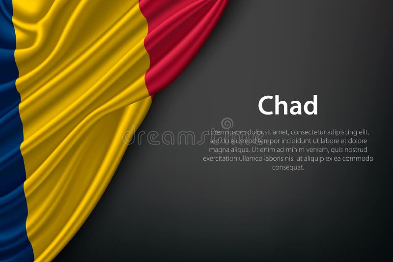 Chad Flag Wave Isolated on Png or Transparent Background Stock Vector ...