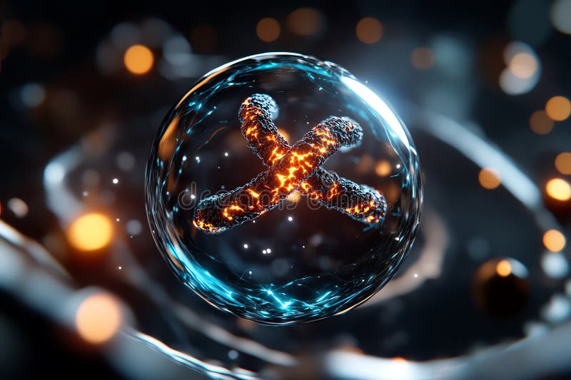 A Realistic Depiction of a Chromosome Structure in a Cell Nucleus, with ...