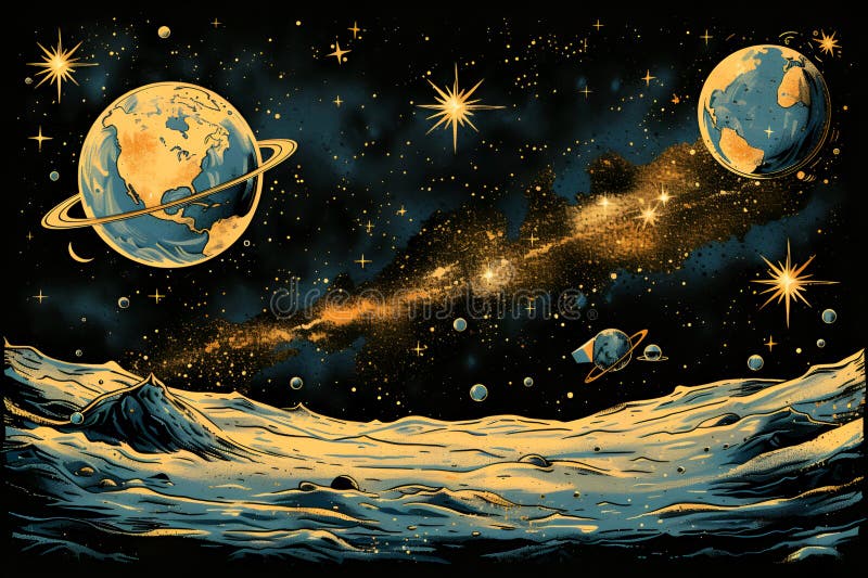 A Realistic Depiction of a Cluster of Bright, Colorful and Animated ...