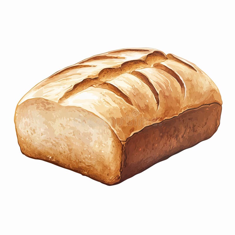 Realistic Sliced Loaf of Bread with Golden Crust and Soft Inside for ...