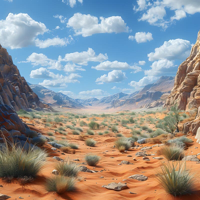 Realistic desert stock illustration. Illustration of texture - 324488976