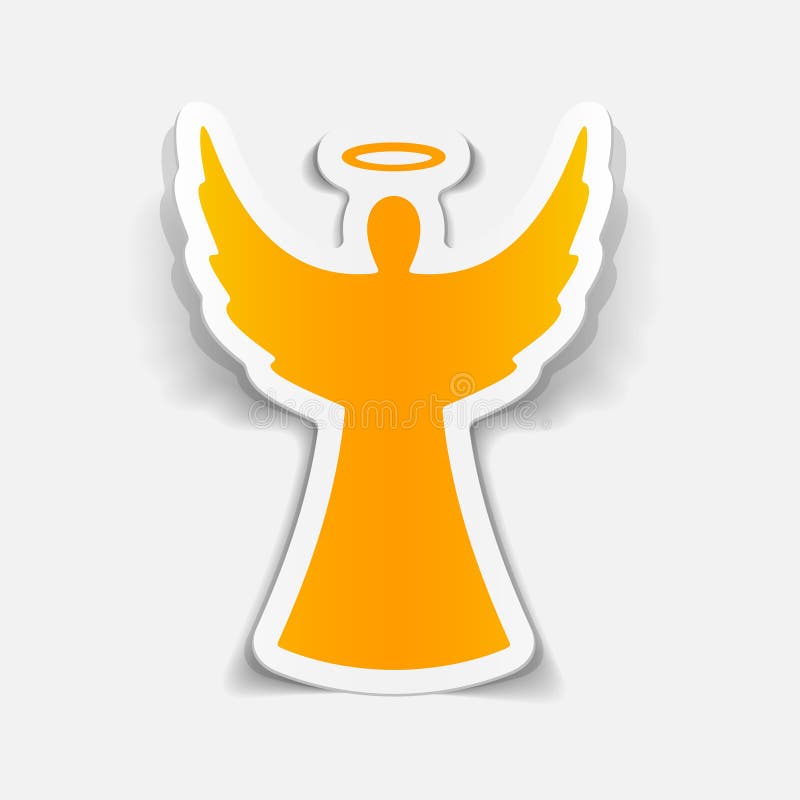 Realistic Design Element: Angel Stock Vector - Illustration of ...