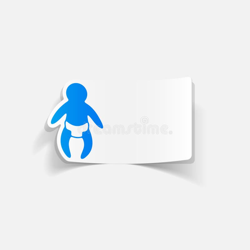 Realistic Design Element: Baby Stock Vector - Illustration of realistic ...