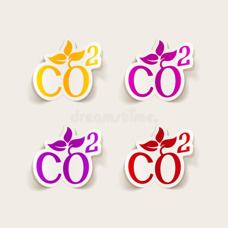 Realistic Design Element: Co2 Sign Dioxide Stock Vector - Illustration ...