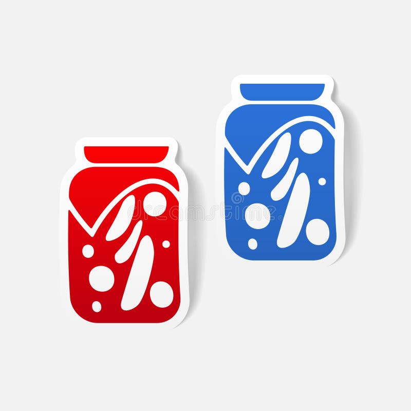 Pickled Vegetables Paper Sticker Stock Illustrations – 1 Pickled ...