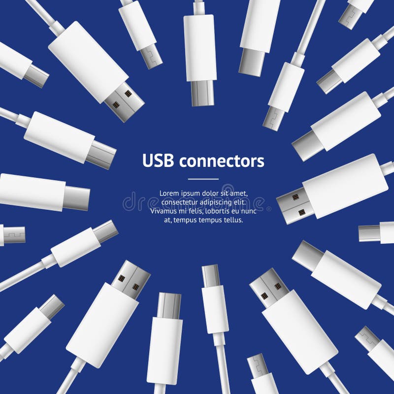 Usb Types Stock Illustrations – 140 Usb Types Stock Illustrations ...