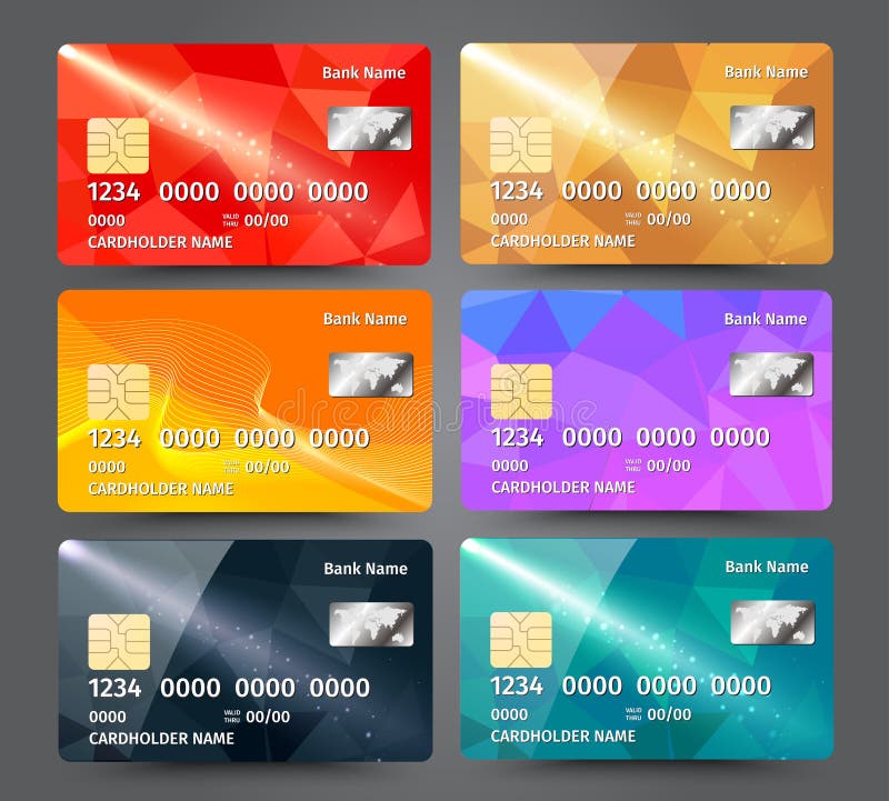 Realistic Detailed Credit Card Stock Illustrations – 1,133 Realistic ...