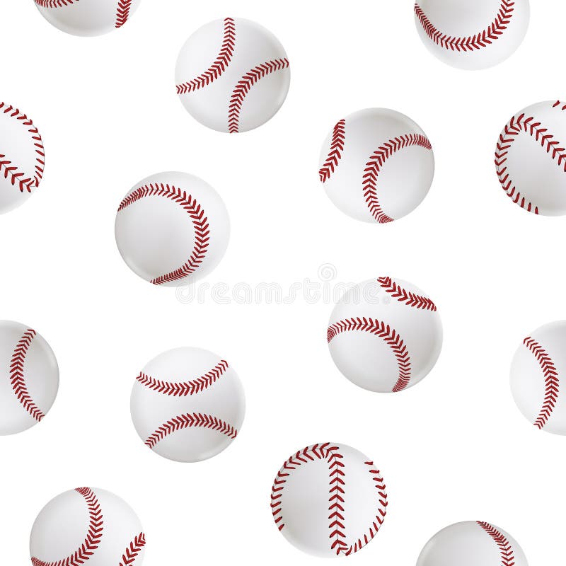 Realistic Detailed 3d Baseball Pattern Stock Illustrations – 9 ...