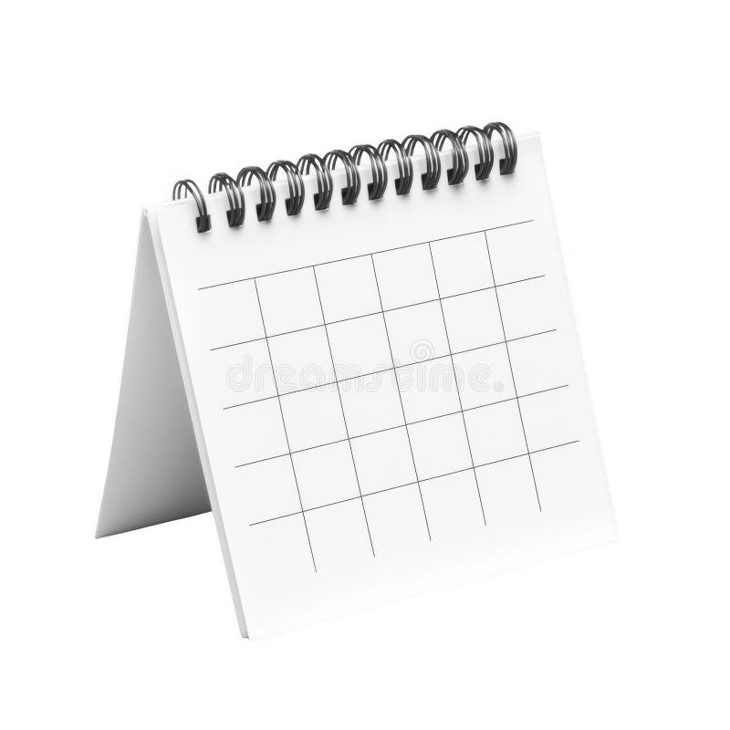 Realistic Detailed 3d Detailed Blank Office Desk Calendar Stock Image ...