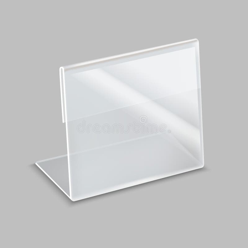 Realistic Detailed 3d Empty Plastic Holder. Vector Stock Vector ...