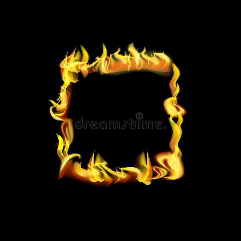 Flame Frame Rectangle Stock Illustrations – 353 Flame Frame Rectangle ...