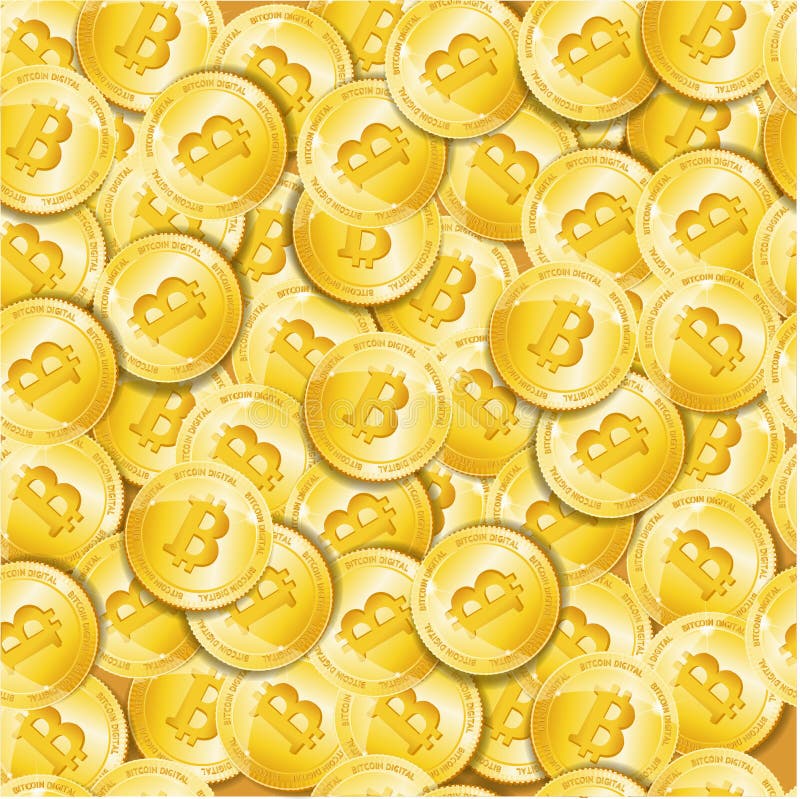 Realistic Detailed 3d Golden Bitcoin Seamless Pattern Background ... Realistic Detailed 3d Golden Bitcoin Seamless Pattern Background ...