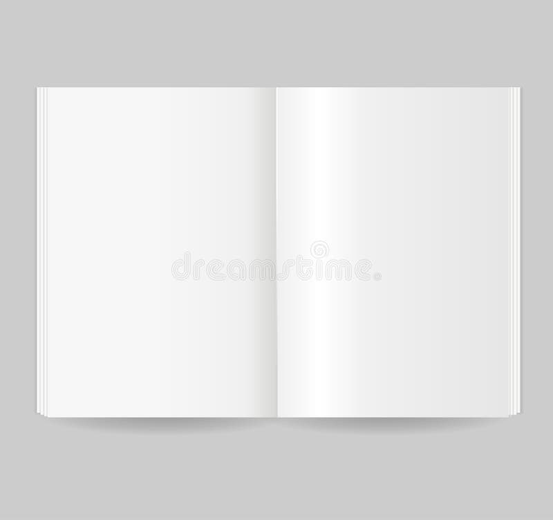 Realistic Detailed 3d Magazine Template Open View. Vector Stock Vector ...