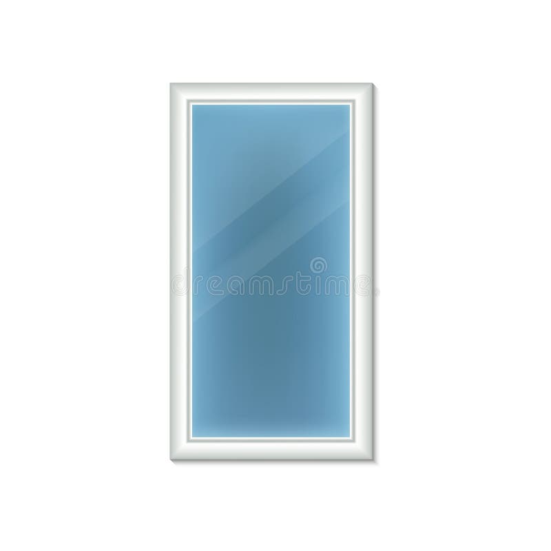 Realistic Detailed 3d Mirror Shaped As Rectangle. Vector Stock Vector ...