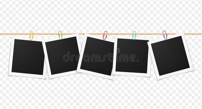 Realistic Detailed 3d Photo Frame Set. Vector Stock Vector ...