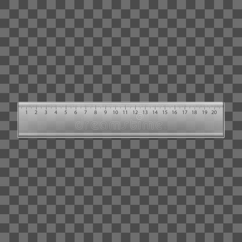 Realistic Detailed 3d Plastic Ruler Instrument. Vector Stock Vector ...