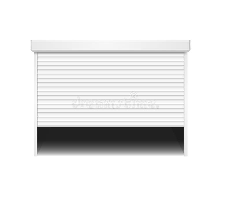 Realistic Detailed 3d Shutter Door or Rolling Door on a White. Vector ...