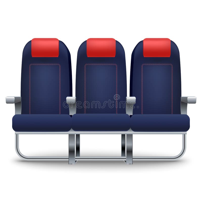 Realistic Detailed 3d Triple Seat Aircraft Set. Vector Stock Vector ...