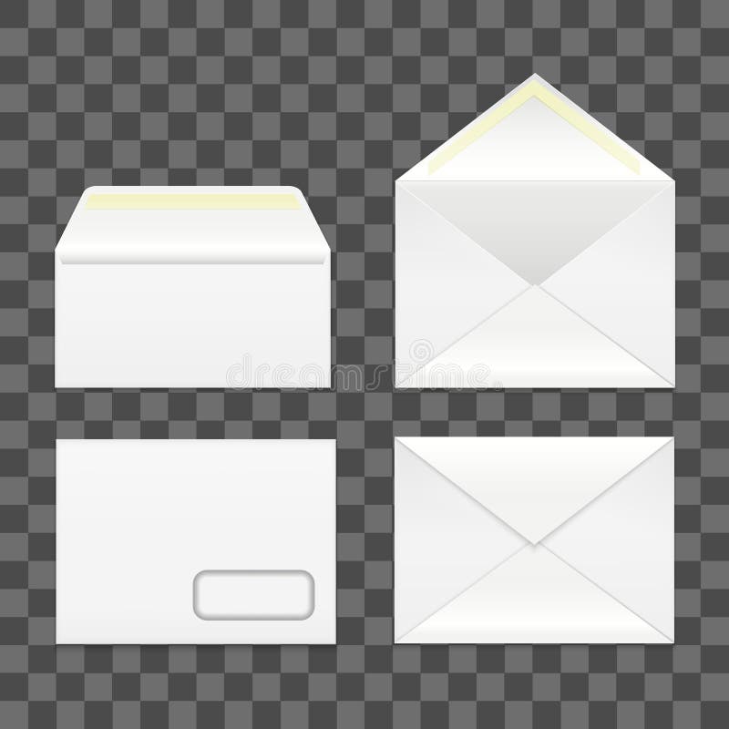 Blank Envelopes Mockup Stock Illustrations – 2,025 Blank Envelopes ...