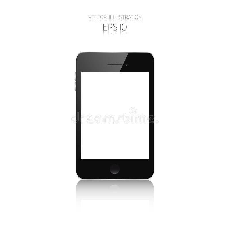Realistic Detailed Flat Smartphone Vector. Stock Vector - Illustration ...