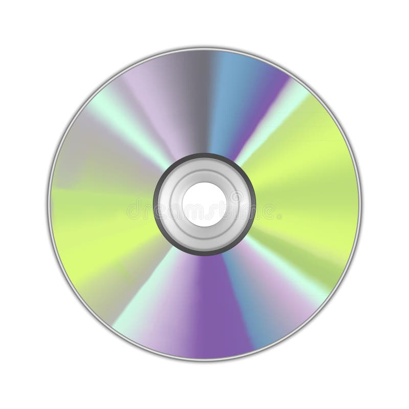 Realistic Detailed Round CD Disk. Vector Stock Vector - Illustration of ...