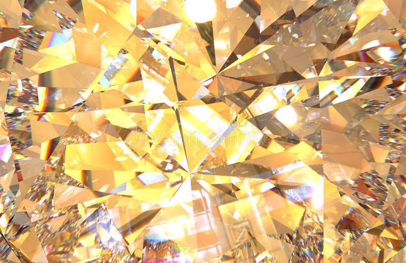 Realistic Diamond Texture Close Up, 3D Render Stock Illustration ...