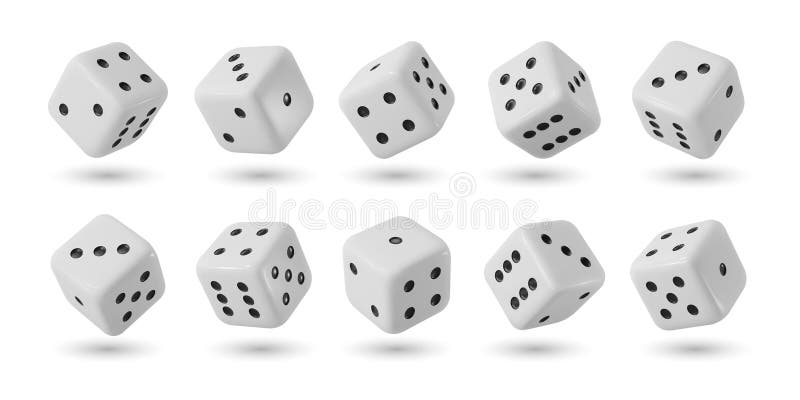 Realistic Dices, 3d Gamble Game Cubes Isolated Set Stock Vector ... Realistic Dices, 3d Gamble Game Cubes Isolated Set Stock Vector ...